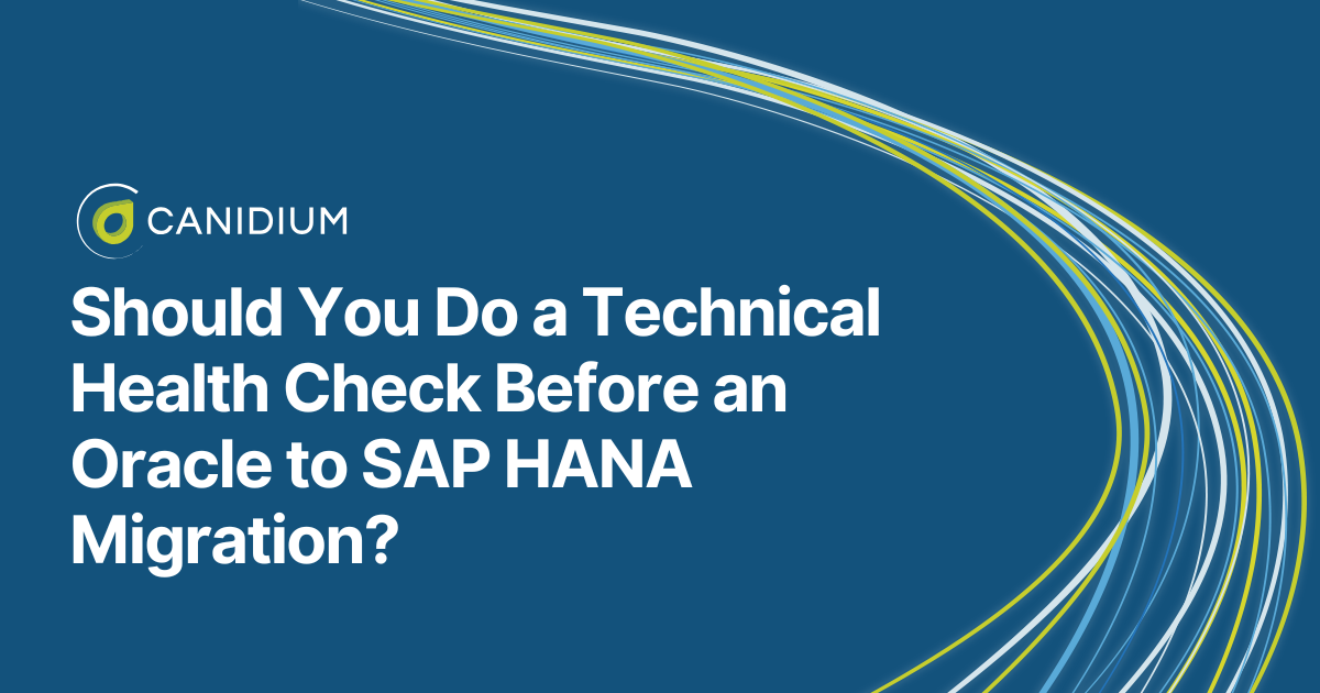 Should You Do a Technical Health Check Before an Oracle to SAP HANA ...
